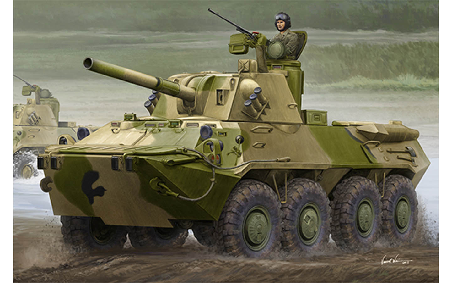 2S23 Nona-SVK 120mm Self-propelled Mortar System - Trumpeter 09559 ...