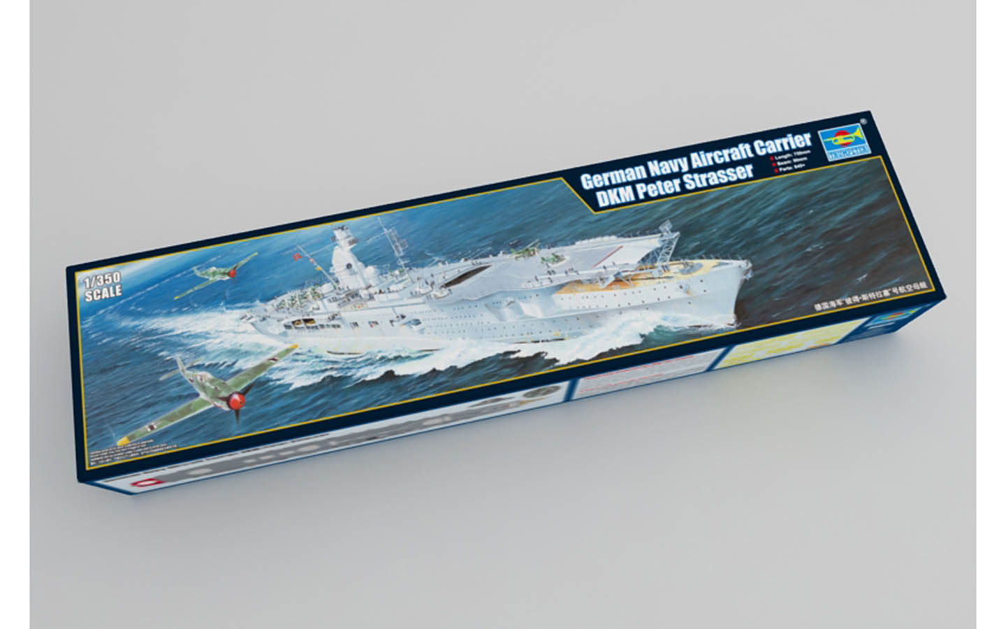 German Navy Aircraft Carrier DKM Peter Strasser - Trumpeter 05628 ...