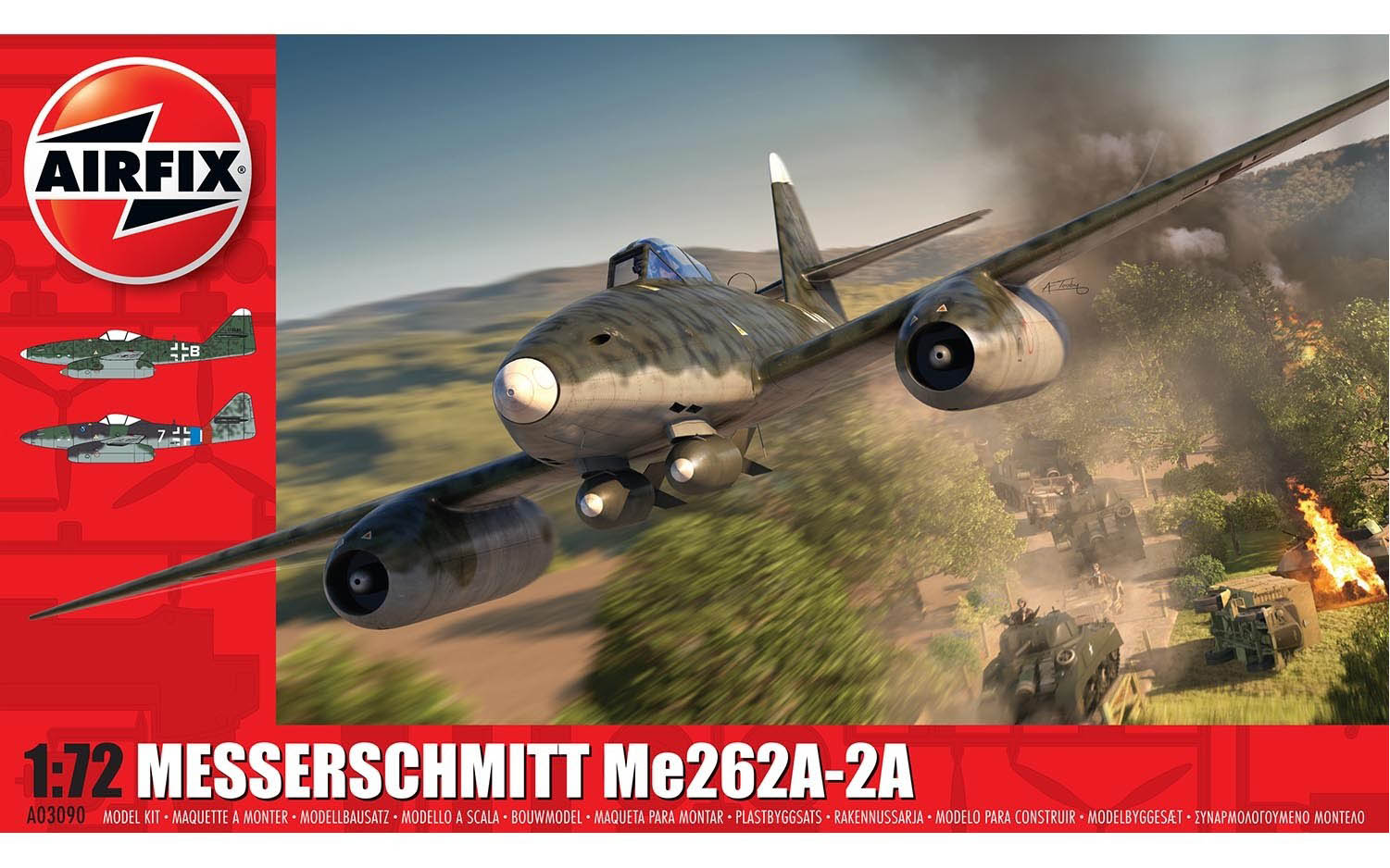 Messerschmitt ME262A-2A - Airfix A03090 | kingshobby.com