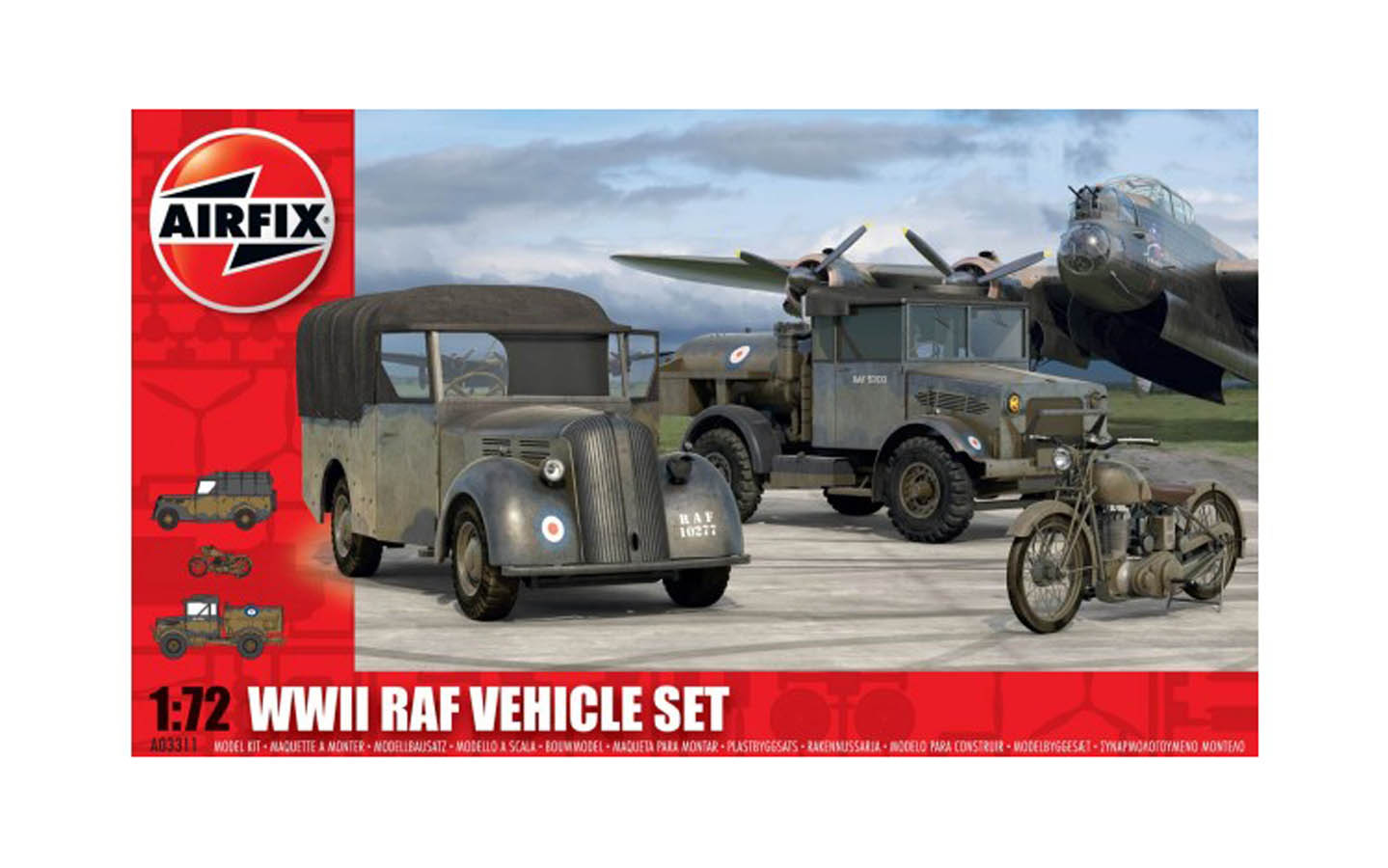 WWII RAF Vehicle Set - Airfix A03311 | kingshobby.com