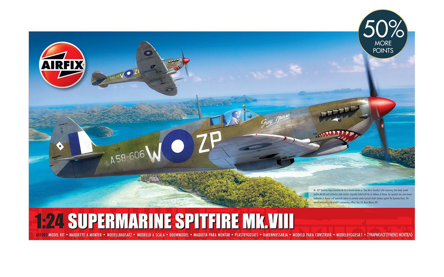 Supermarine Spitfire Mk.VIII - Airfix A17002 | kingshobby.com