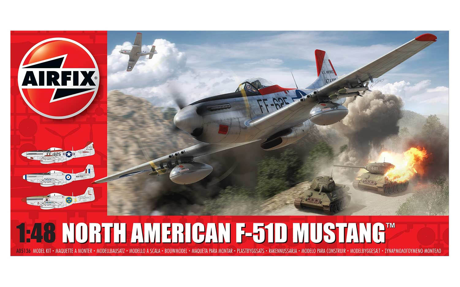 North American F-51D Mustang - Airfix A05136 | kingshobby.com