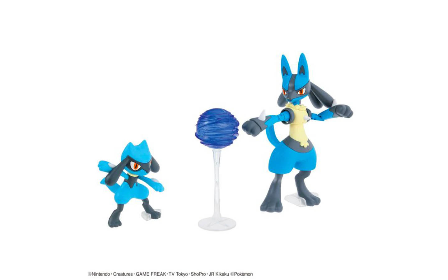 Pokemon Model Kit - Riolu & Lucario - Bandai 60856 | kingshobby.com