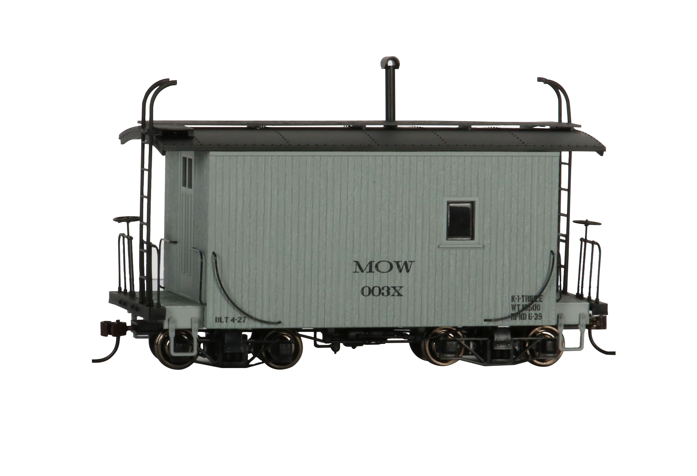 18 ft Logging Caboose - MOW Gray - Data Only - Bachmann Trains 26561 ...