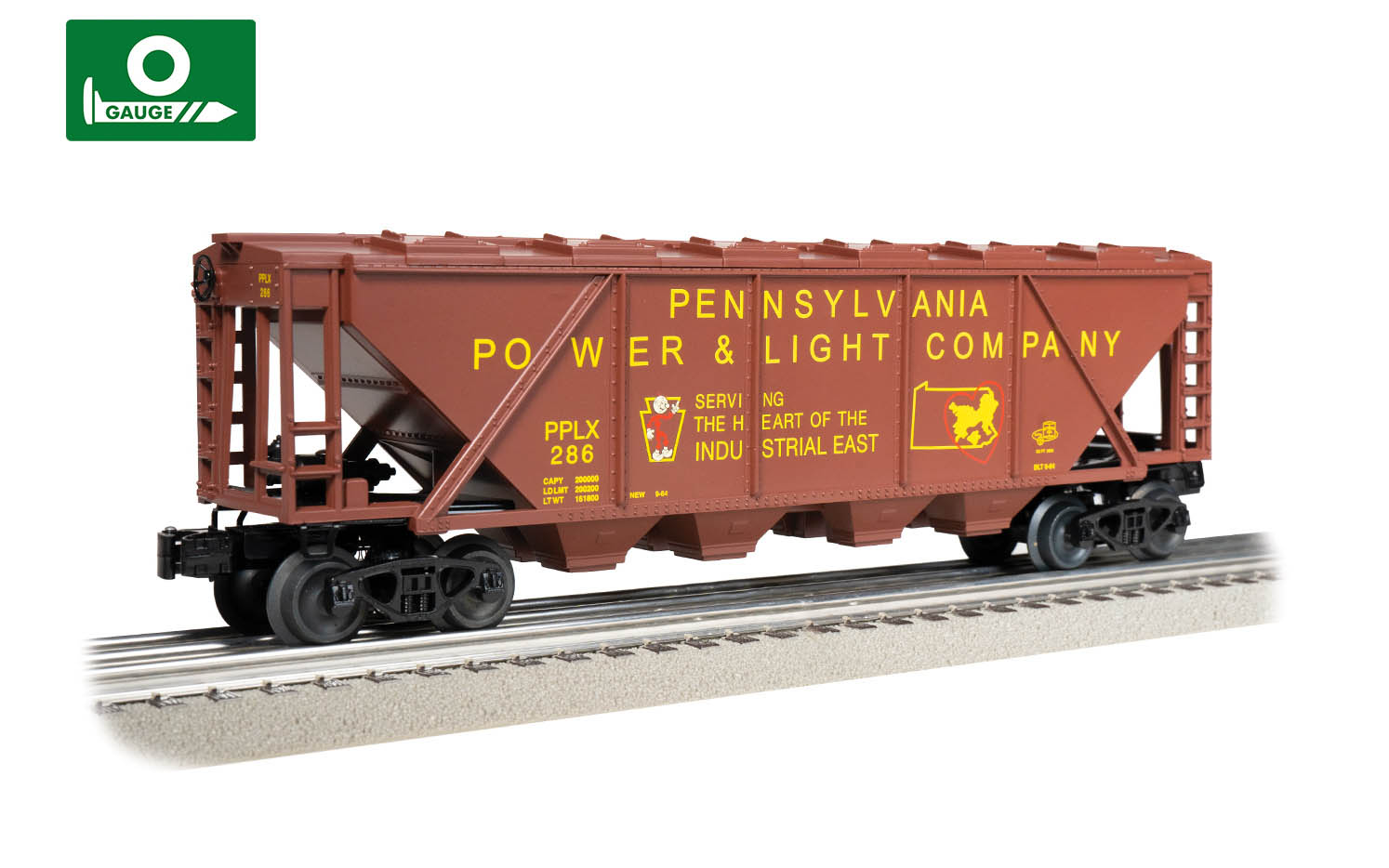 4-Bay Quad Hopper - Pennsylvania Power & Light 286 - Bachmann Trains ...