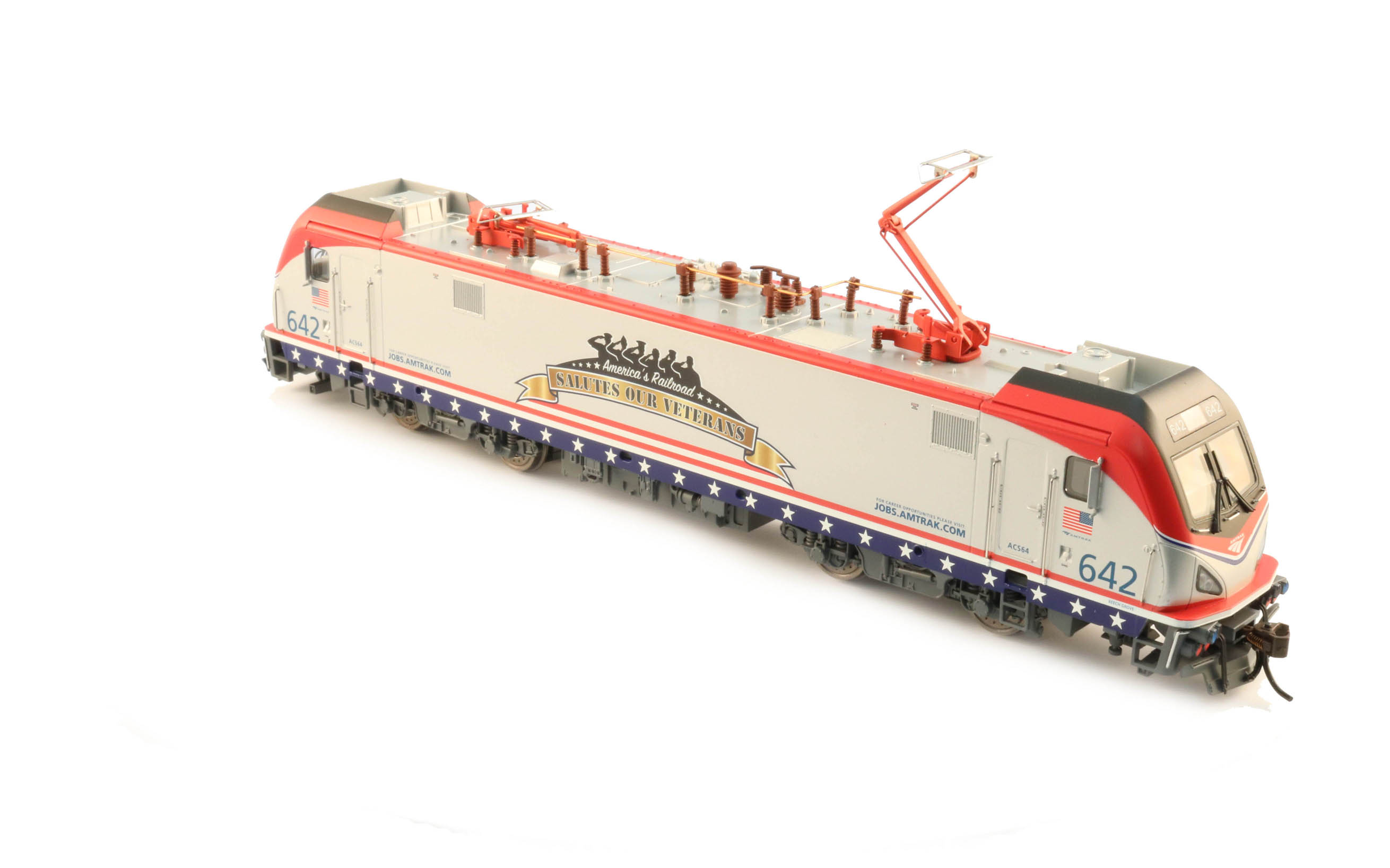 Amtrak No 642 Salutes Our Veterans - Siemens ACS-64 - DCC Sound ...