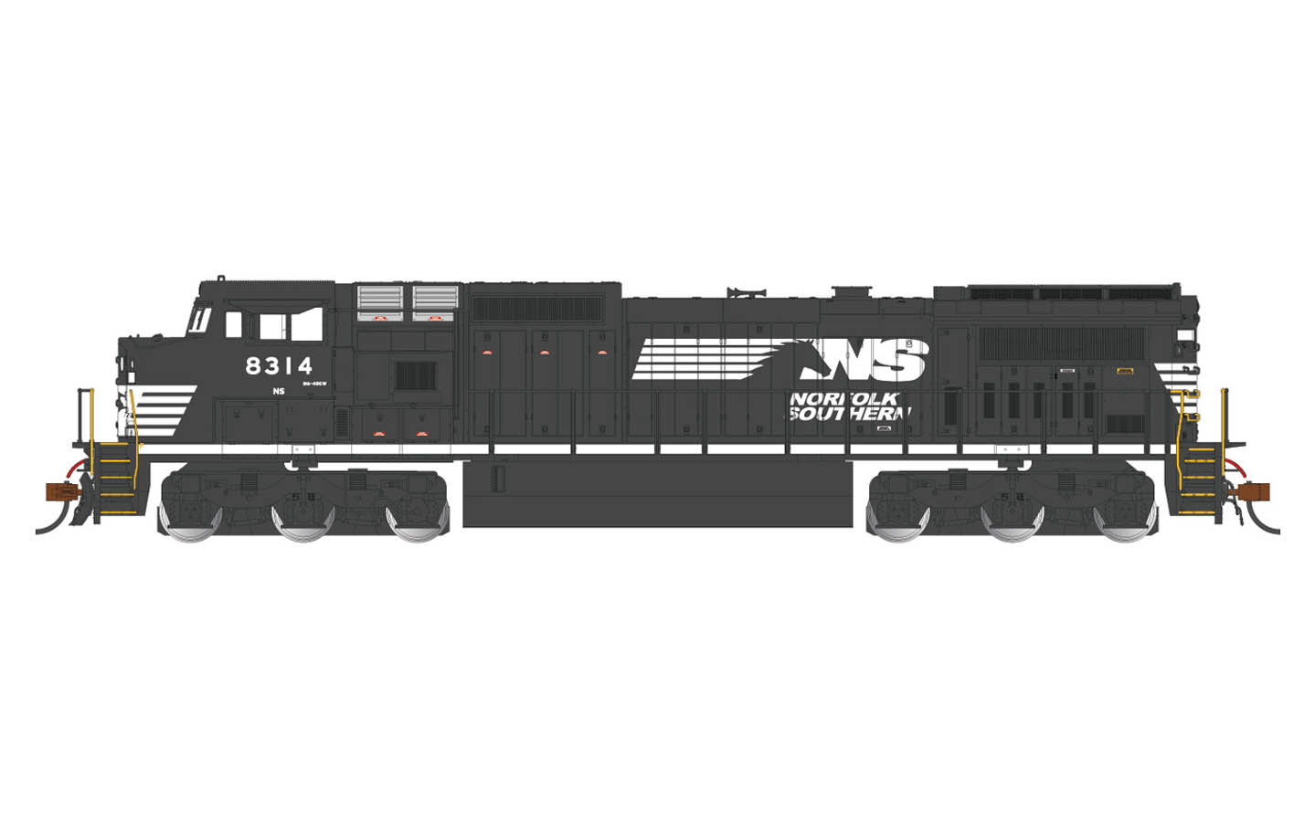 General Electric Dash 8-40CW - Norfolk Southern #8314 - Bachmann Trains ...