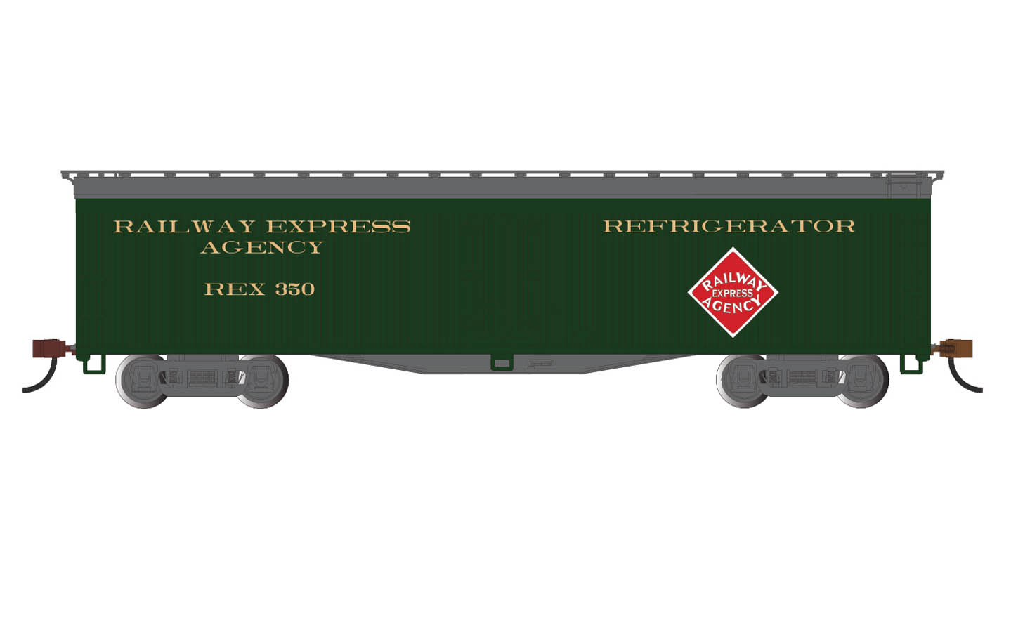 50' Express Reefer - Railway Express Agency #350 - Bachmann Trains ...