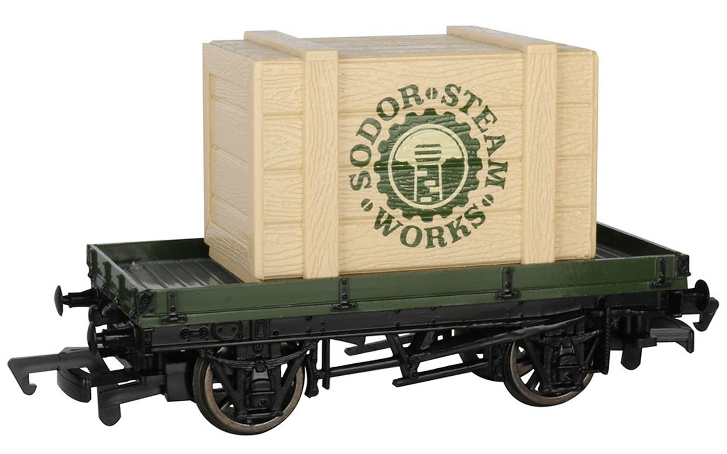 1 Plank Wagon with Sodor Steam Works Crate - Bachmann Trains 77404 ...