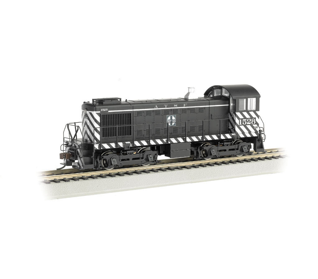 ATSF No 1528 - Zebra Stripe - ALCO S4 Switcher - DCC - Bachmann Trains ...
