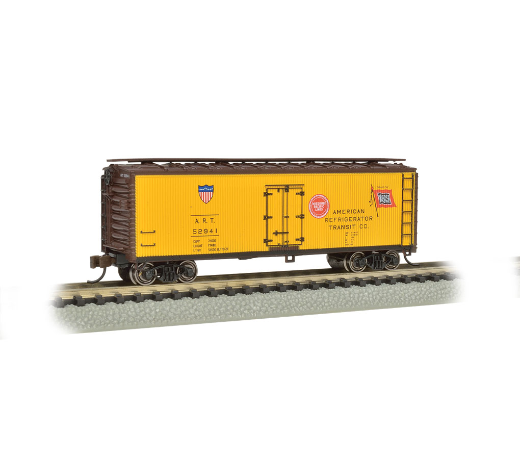 American Refrigerator Transit - 40 ft Wood-side Refrigerated Box Car ...