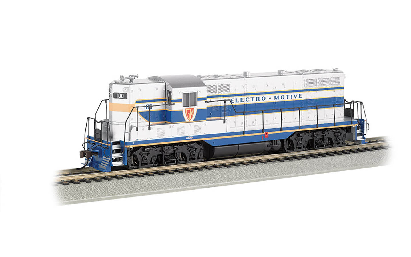 EMD GP7 GM Demonstrator #100 (DCC Sound Value) - Bachmann Trains 65602 ...