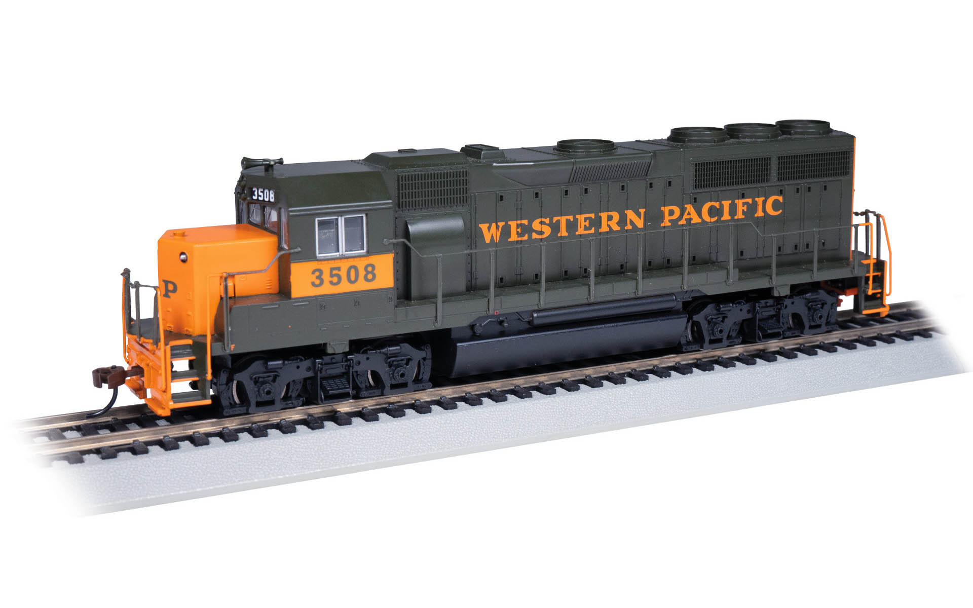 EMD GP40 with All-Wheel Drive (DCC Ready) - Western Pacific #3508 - Bachmann Trains 63541 ...