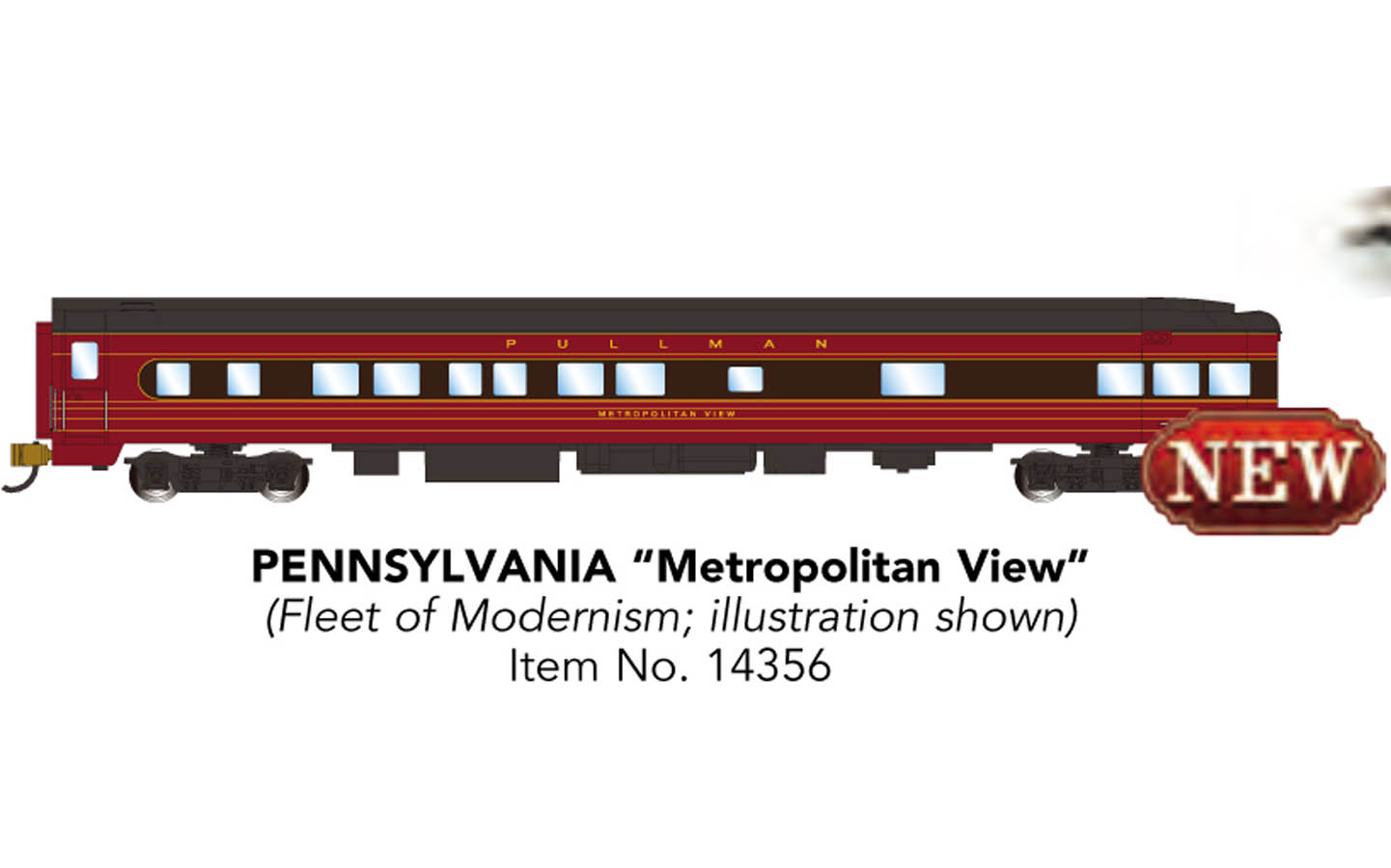 Pennsylvania, Metropolitan View - 85' Smooth-Side Observation Car with ...