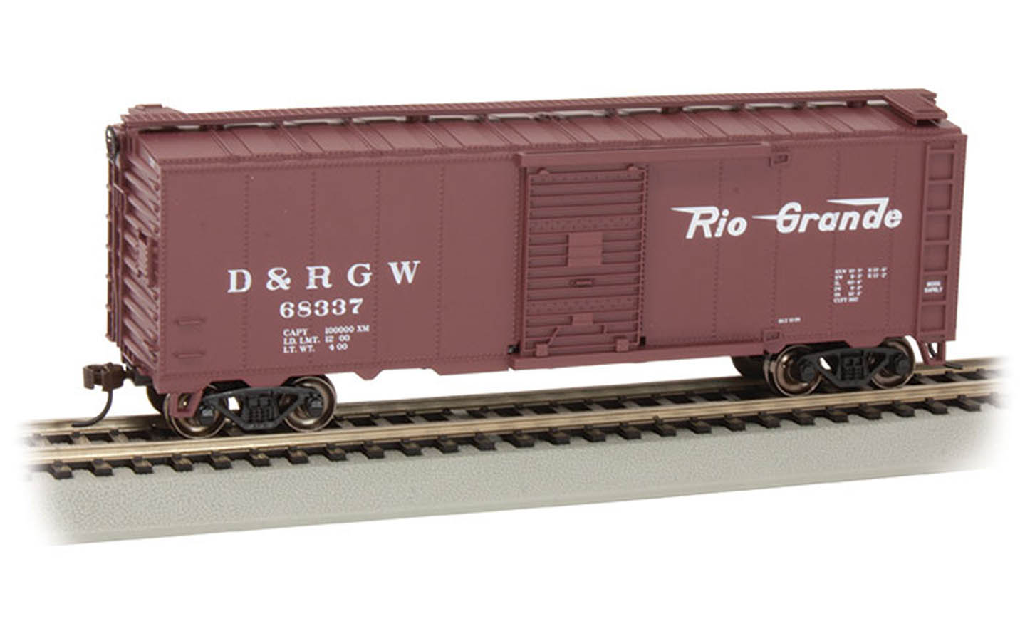 Rio Grande # 68337 - Steam Era 40' Box Car (HO Scale) - Bachmann Trains ...