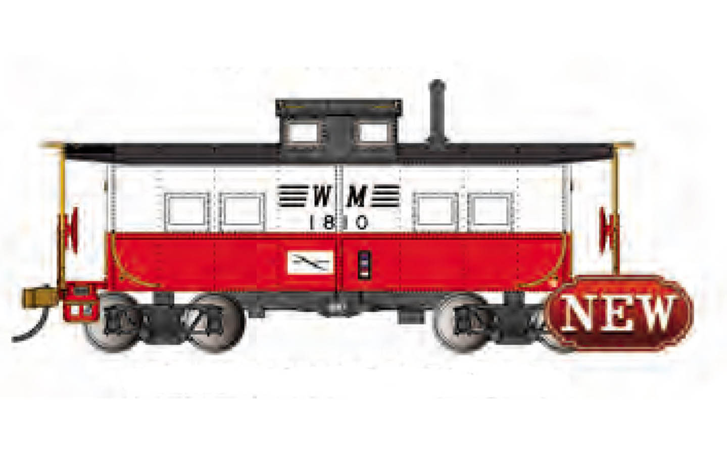 Western Maryland #1810 - Circus Scheme - Northeast Steel Caboose ...