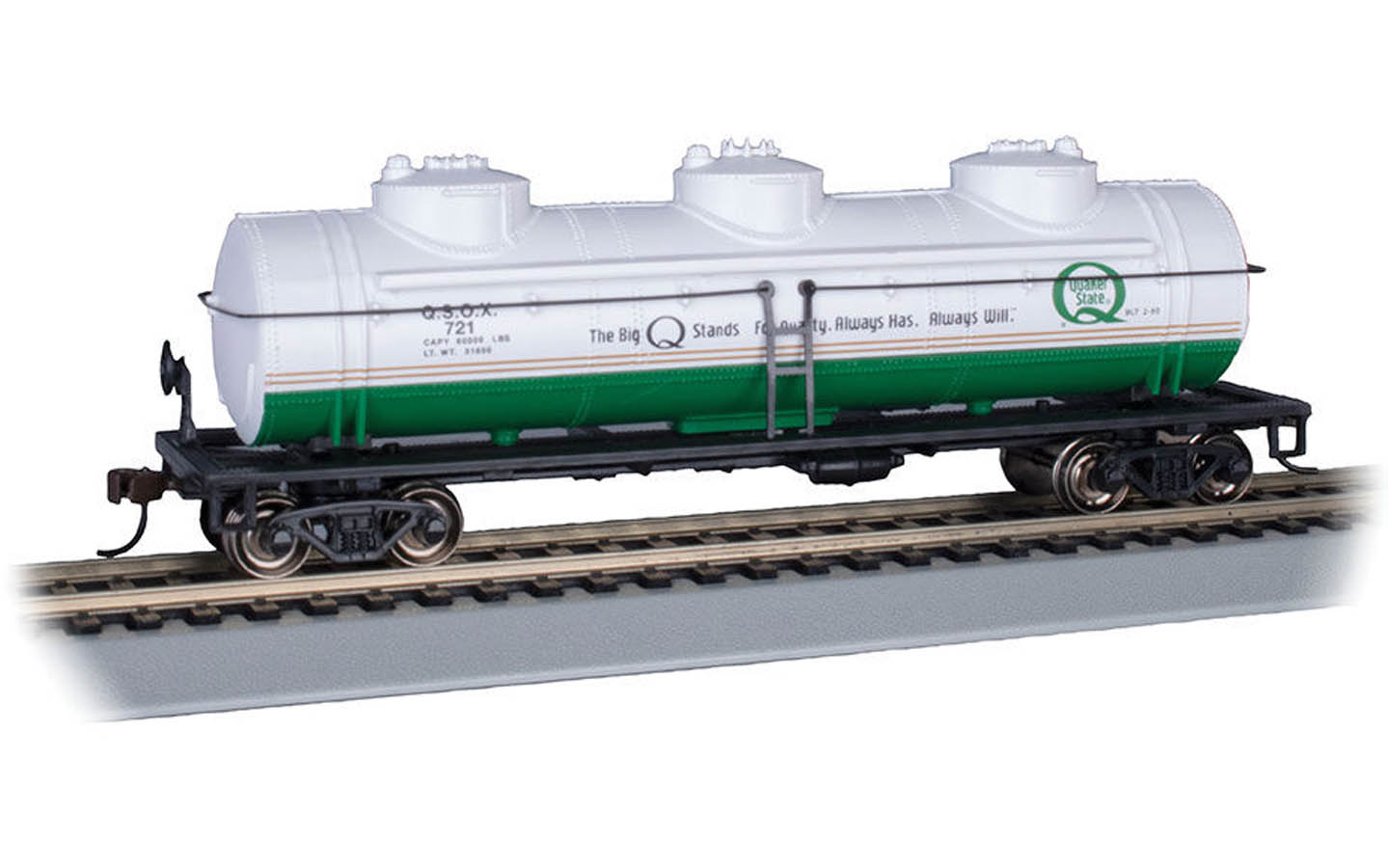 40' 3-Dome Tank Car - Quaker State 721 - Bachmann Trains 17110 ...
