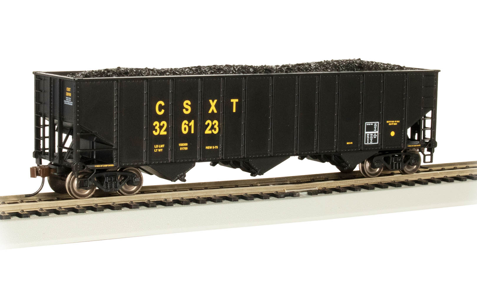 CSX #326123 - Bethlehem Steel 100-Ton Three Bay Hopper - Bachmann ...