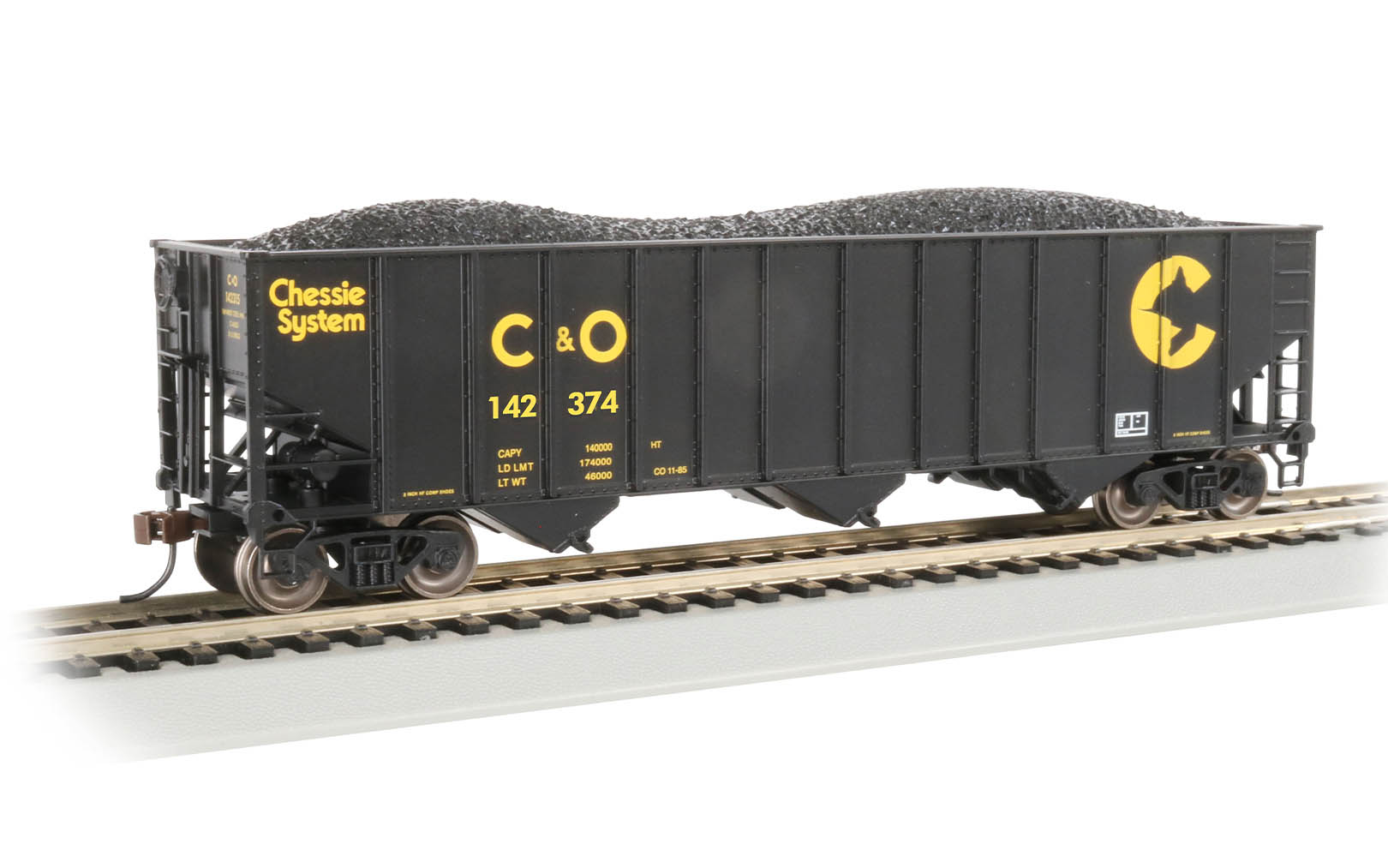 Chessie System (C&O) #142374 - Bethlehem Steel 100-Ton Three Bay Hopper ...