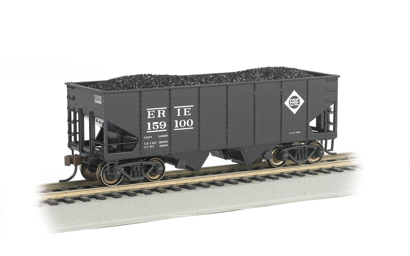 2-Bay Hopper - Erie #159100 - Bachmann Trains 19562 | kingshobby.com