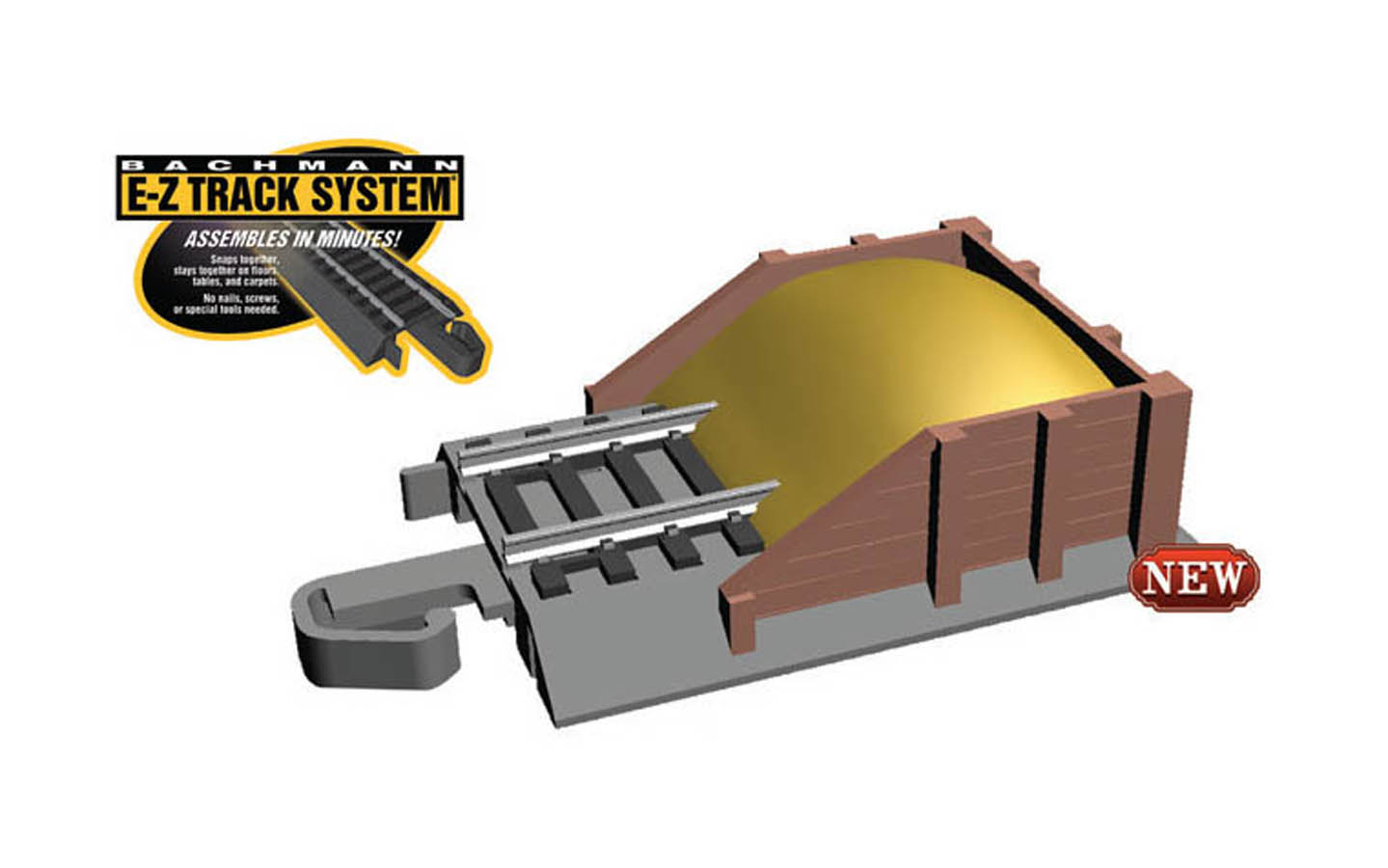 E-Z Track Sand Bumpers with Nickel Silver Rails (2 per card) - Bachmann ...