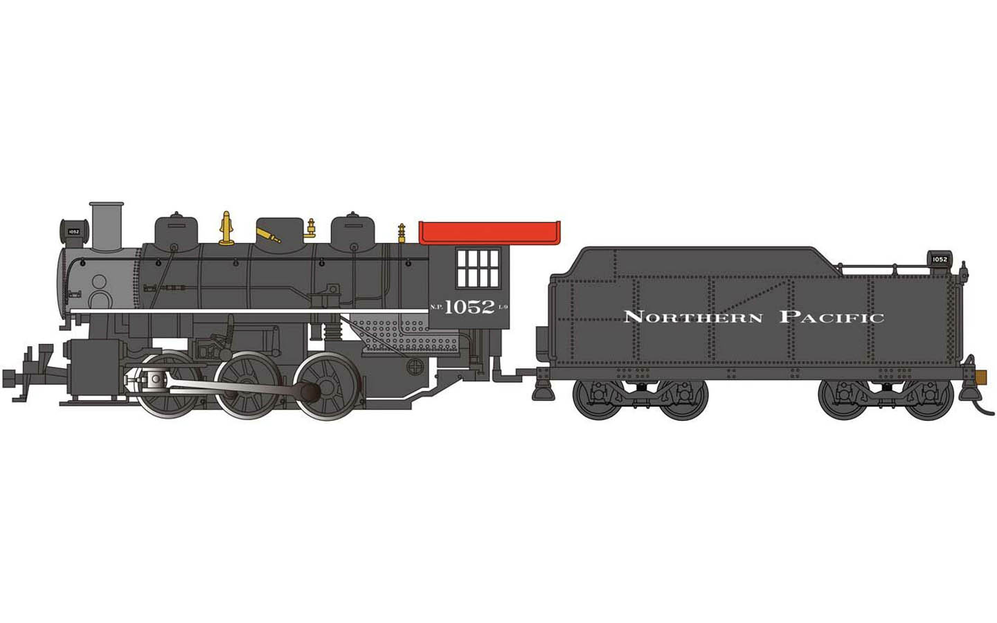 Northern Pacific #1052 - USRA 0-6-0 & Short Haul Tender with Smoke ...