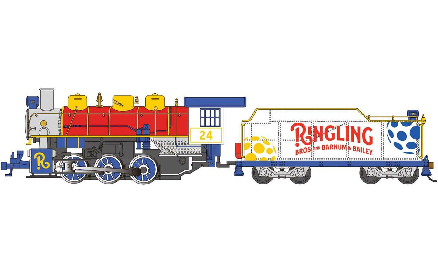 Ringling Bros. and Barnum & Bailey Circus #24, USRA 0-6-0 with Short ...