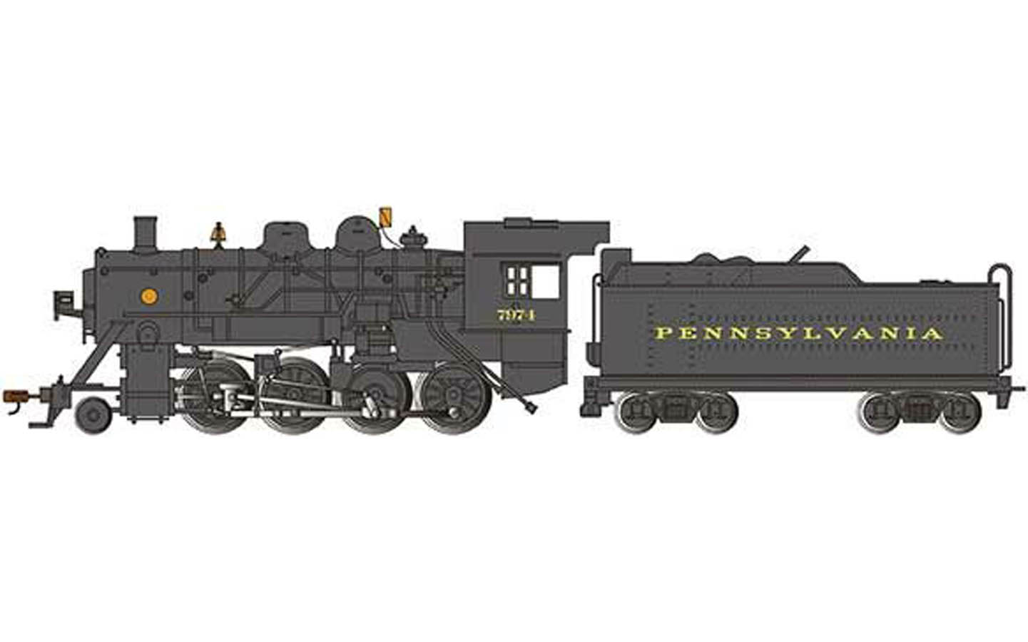 Baldwin 2-8-0 Consolidation Locomotive (DCC) - Pennsylvania Railroad ...