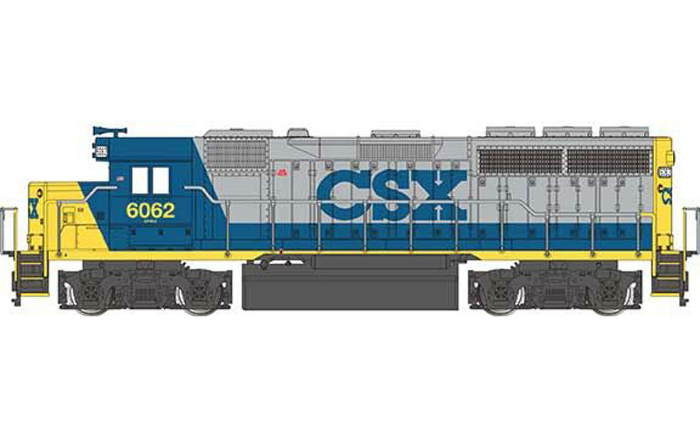 EMD GP40 with All-Wheel Drive (DCC Equipped) - CSX #6062 - Bachmann Trains 60314 | kingshobby.com