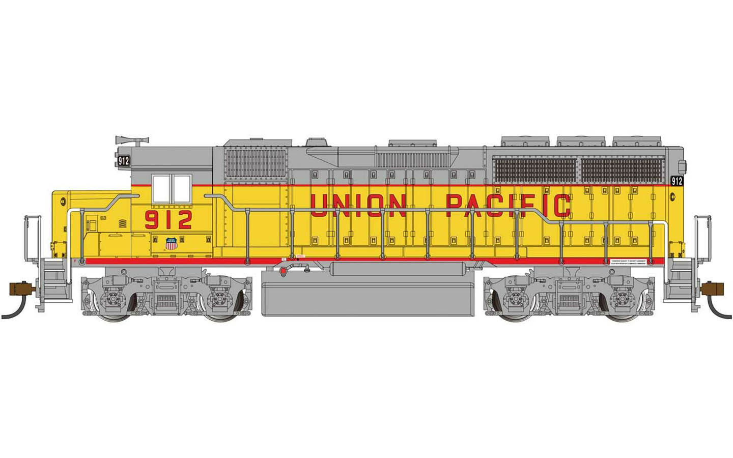 Union Pacific #912 - EMD GP40 - with All-Wheel Drive, DCC Equipped - Bachmann Trains 60318 ...
