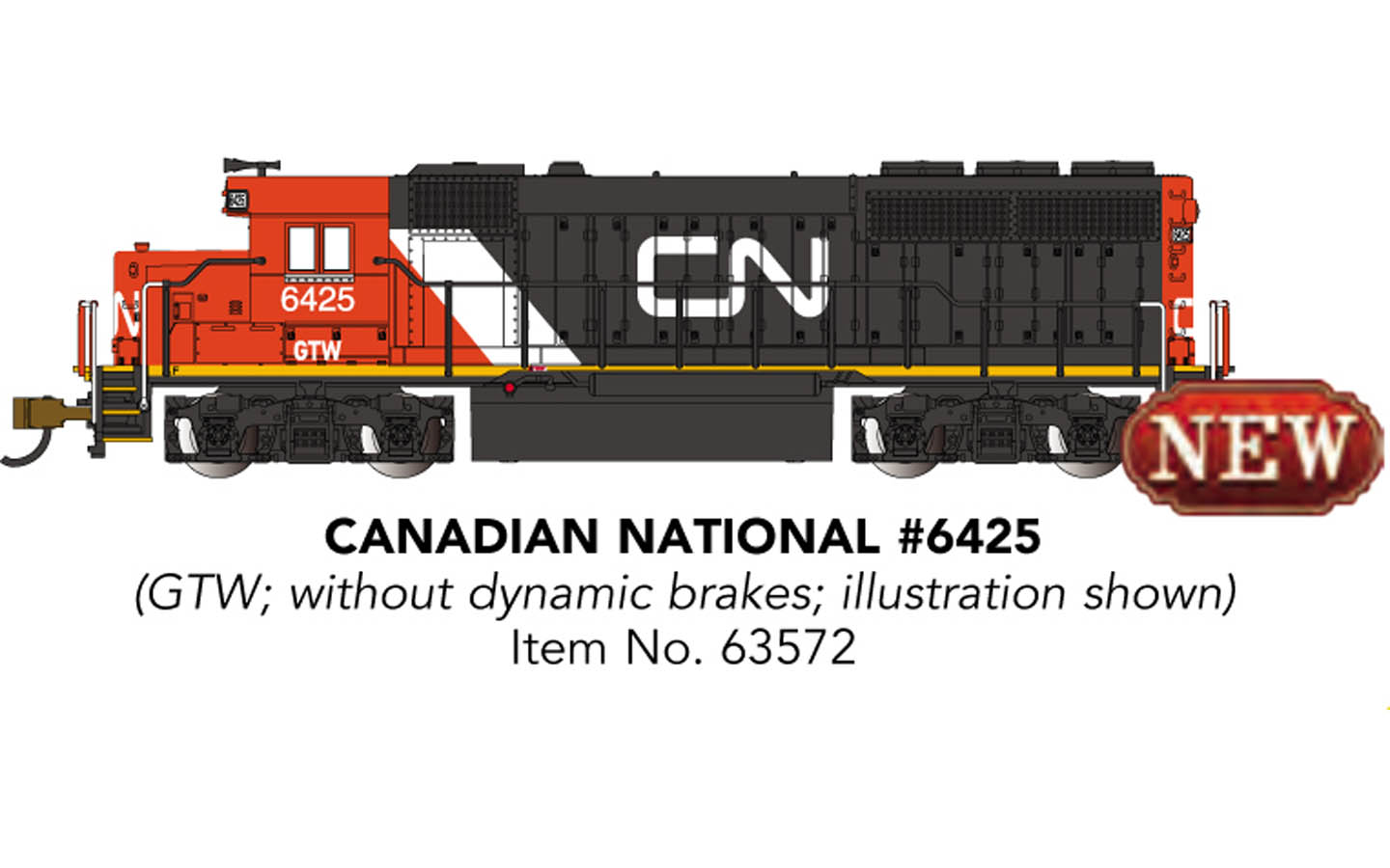 Canadian National #6425 - EMD GP40 with Operating Headlights - Bachmann ...