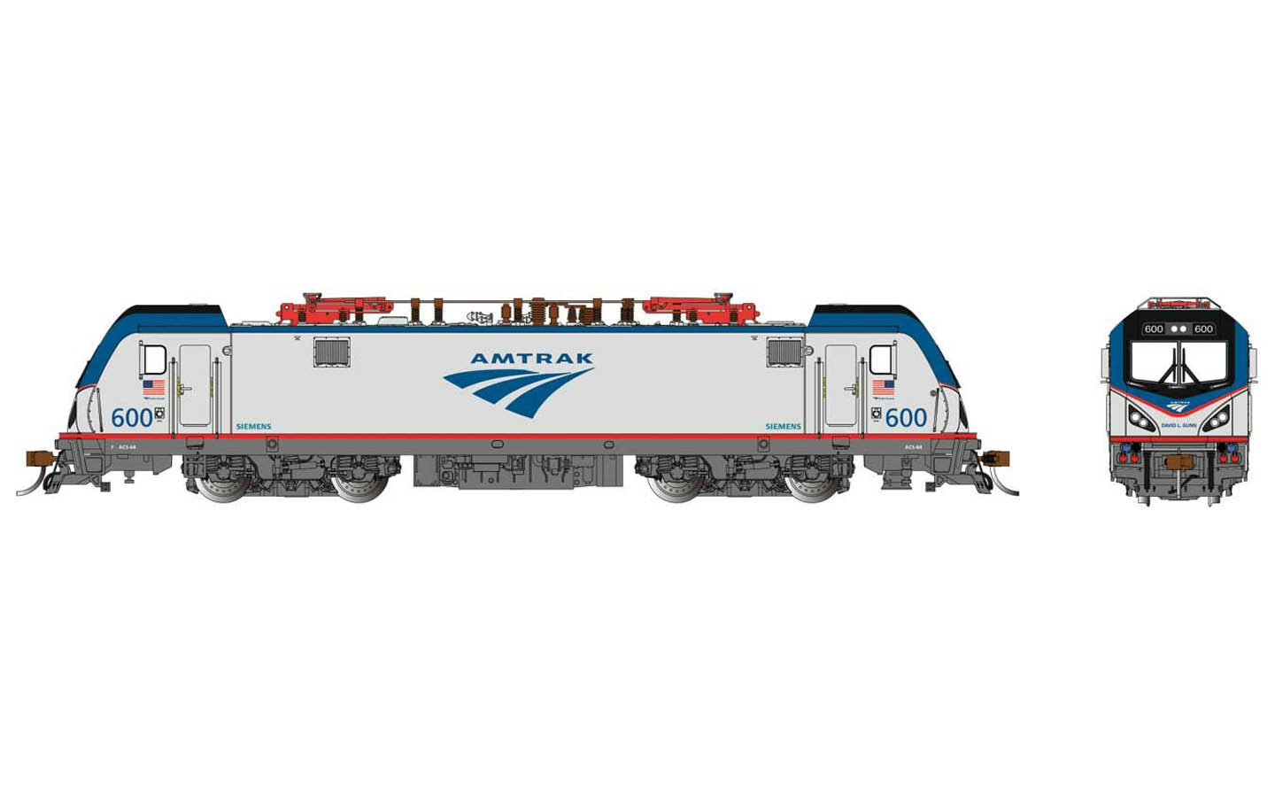 Siemens ACS-64 Electric Locomotive - Amtrak #600 - David L. Gunn ...