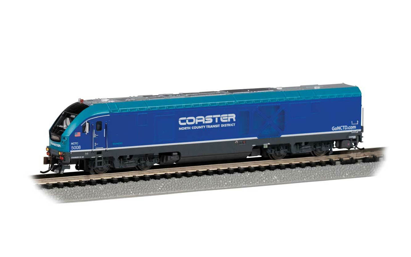 North County Transit District Coaster #5008 - Siemens SC-44 Charger ...