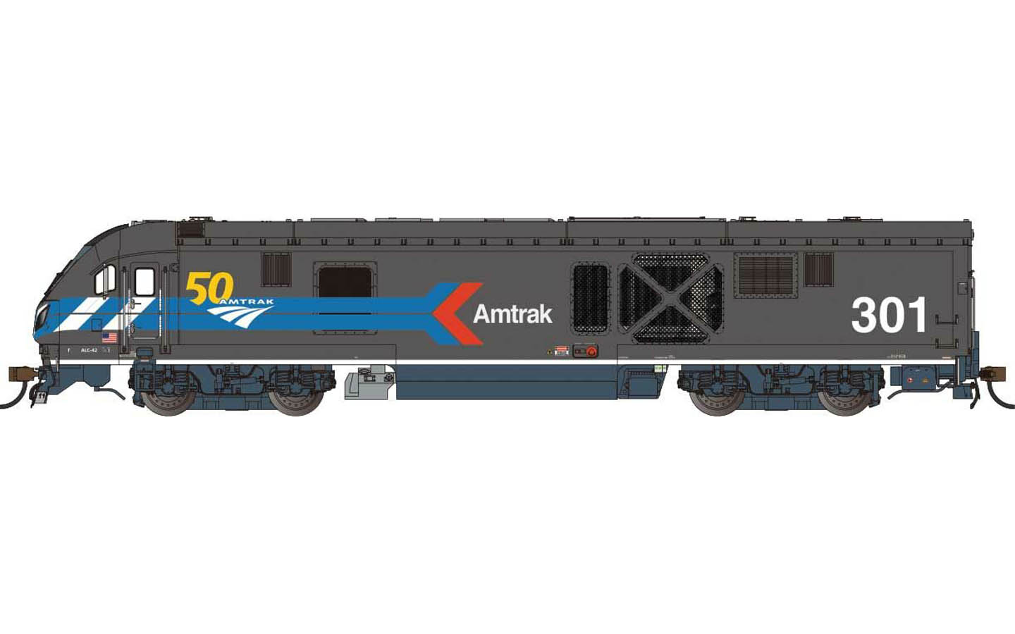 Siemens ALC-42 Diesel Locomotive - Amtrak #301 50th Anniversary - Day 1 - Bachmann Trains 68351 ...