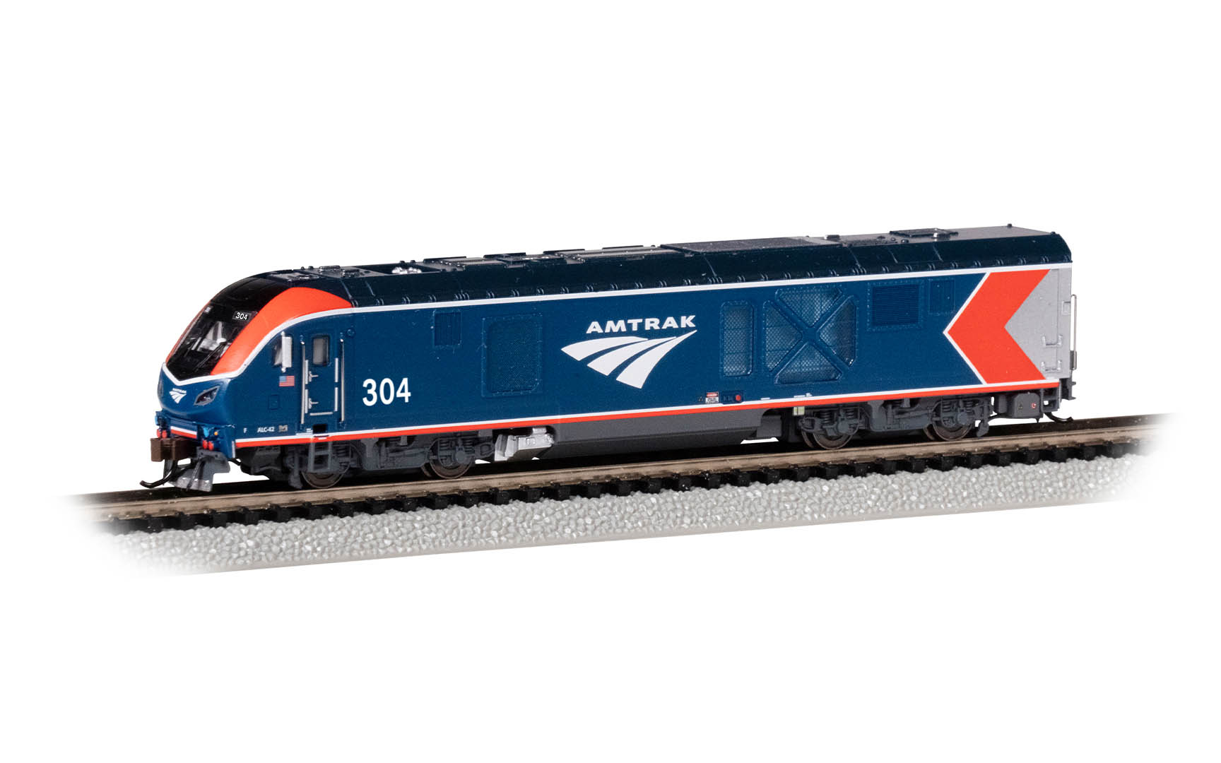 Amtrak #304, Phase VI, Siemens ALC-42 Diesel Locomotive, TCS Wowsound DCC - Bachmann Trains ...