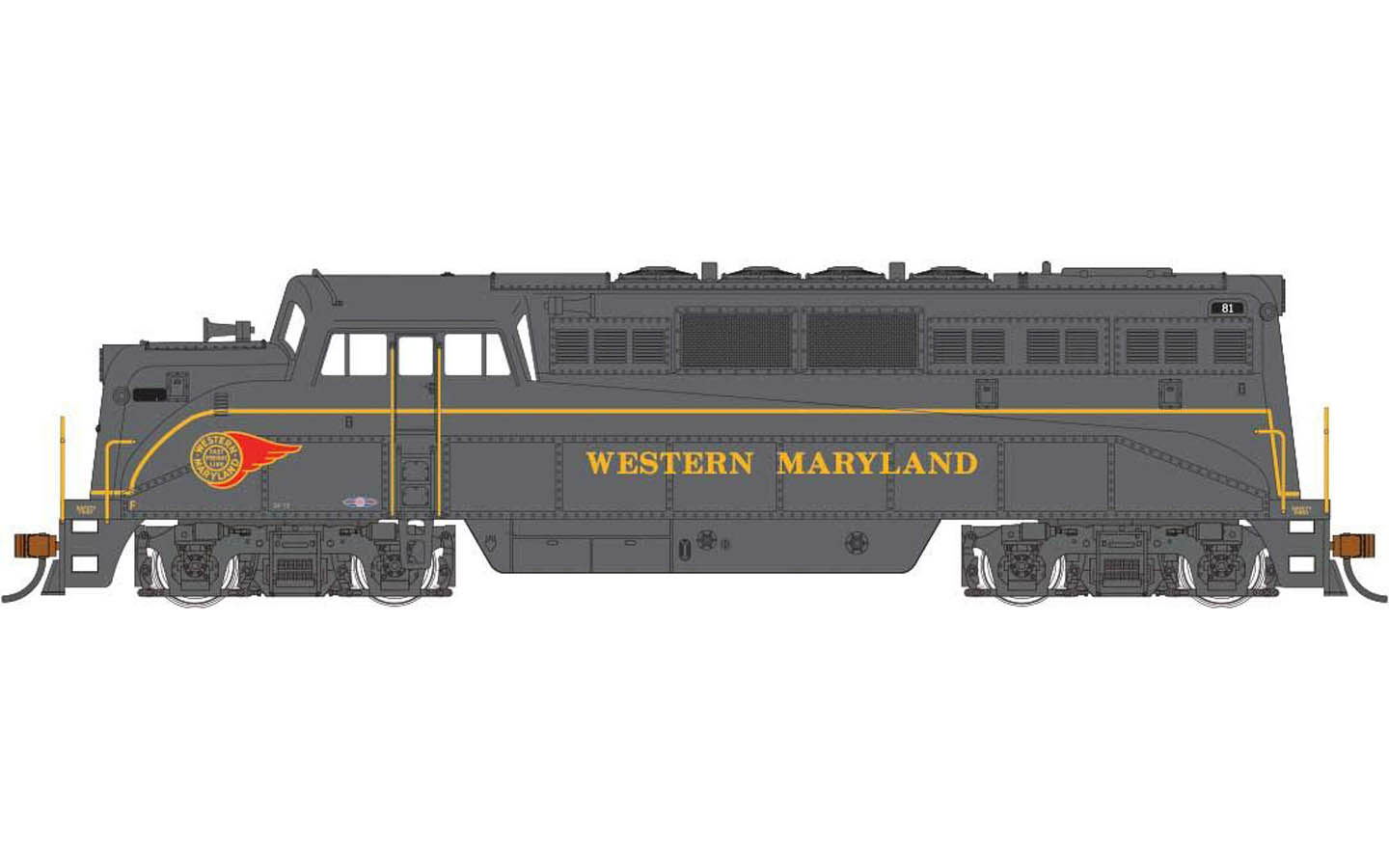 EMD BL2 Diesel Locomotive - Western Maryland #82 - Bachmann Trains ...
