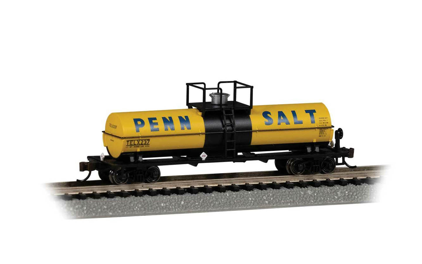Penn Salt #237 with Small Dome, Chemical Tank Car - Bachmann Trains ...