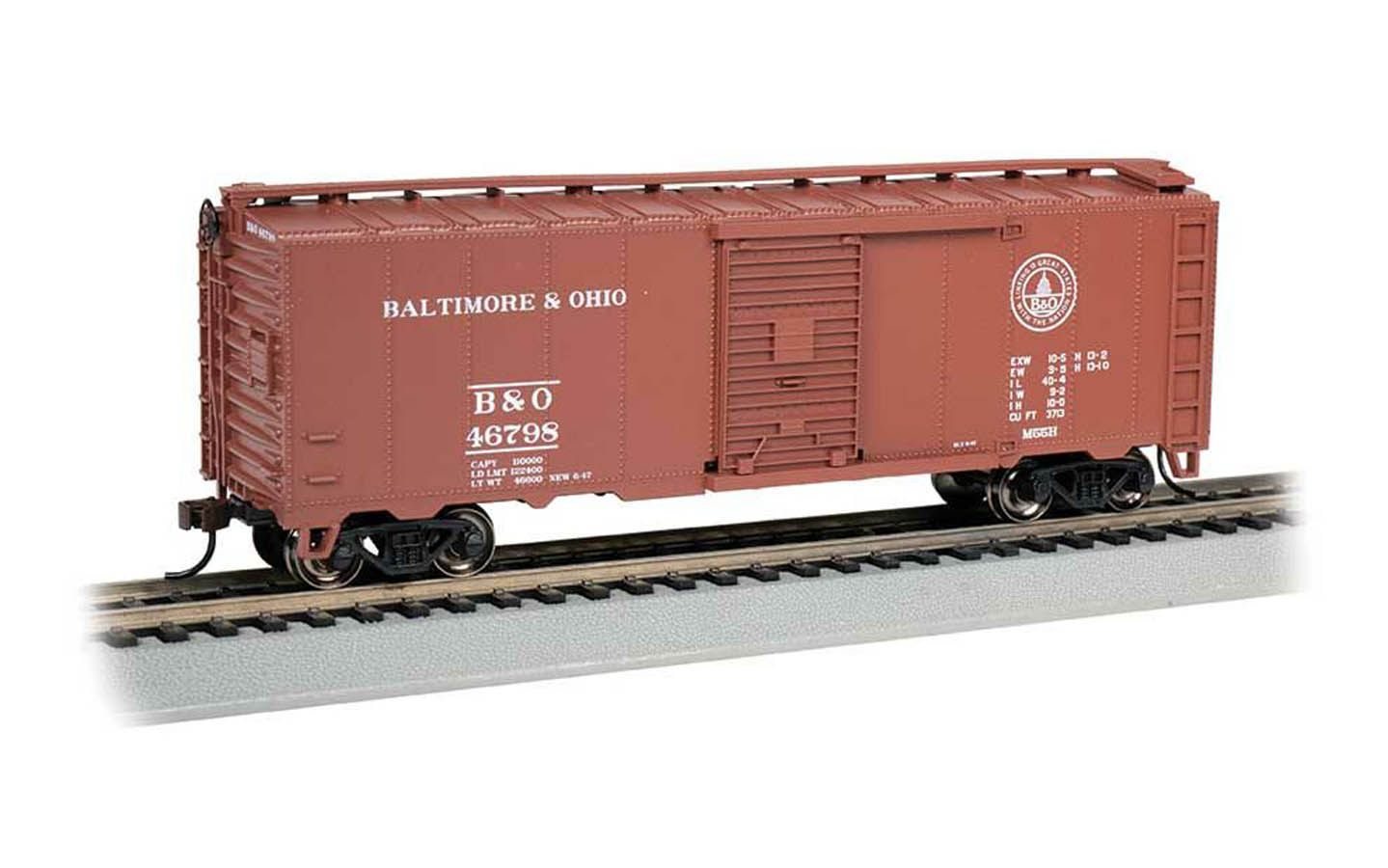 40' Steam Era Boxcar - B&O #46796 - Bachmann Trains 15013 | kingshobby.com