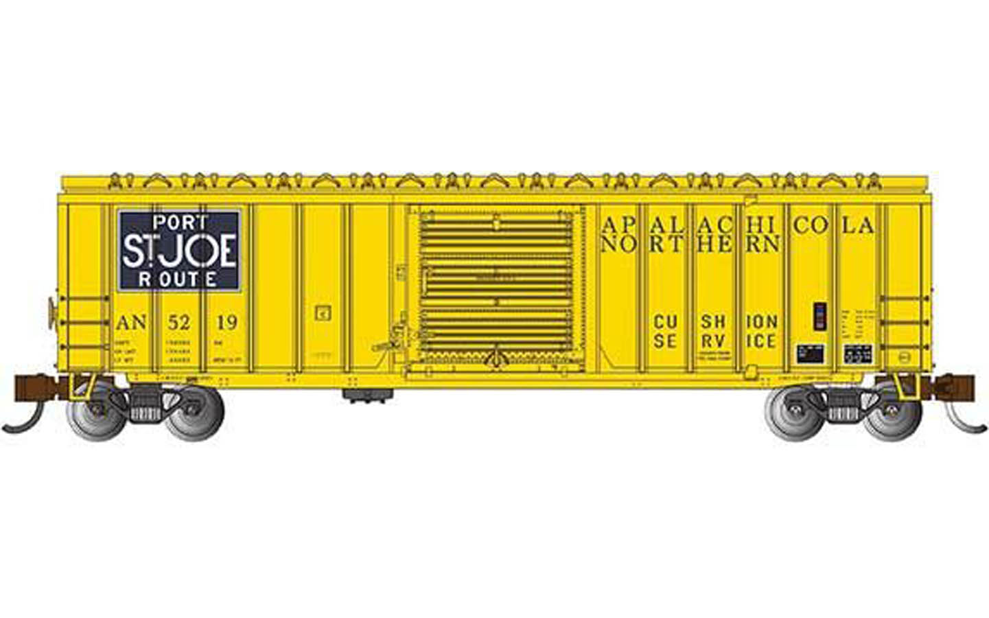 ACF 50'6" Outside-Braced Sliding-Door Boxcar - Port St. Joe Route ...