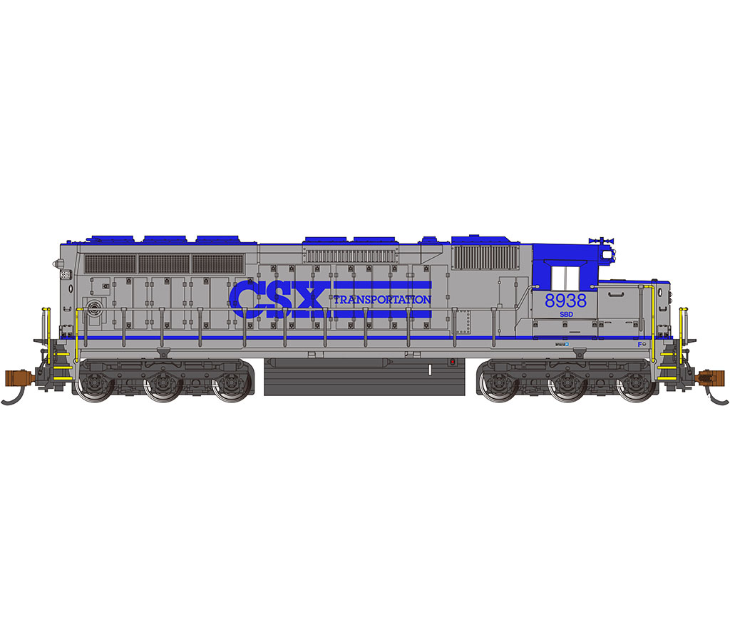 CSX Transportation No 8938 - SD45 - DCC Sound Value - Bachmann Trains ...