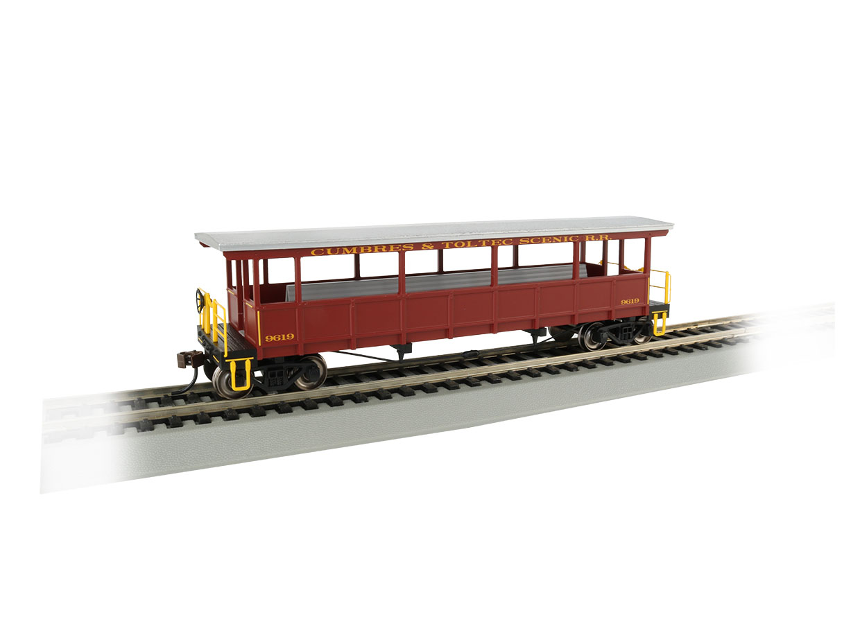 Cumbres and Toltec No 9619 - Open-Sided Excursion Car - HO Scale ...