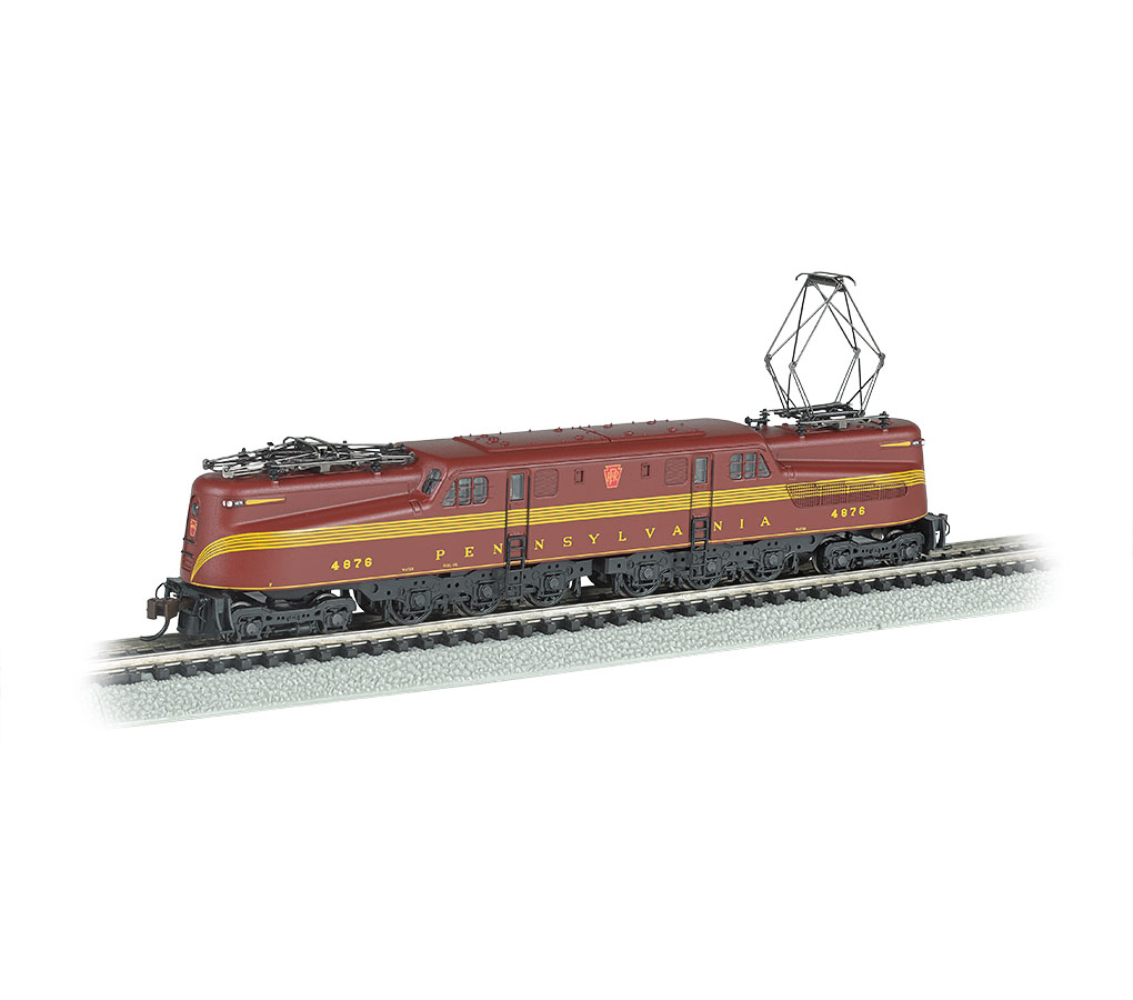 PRR GG-1 No 4876 - Tuscan Red 5 Stripe DCC Ready - Bachmann Trains ...