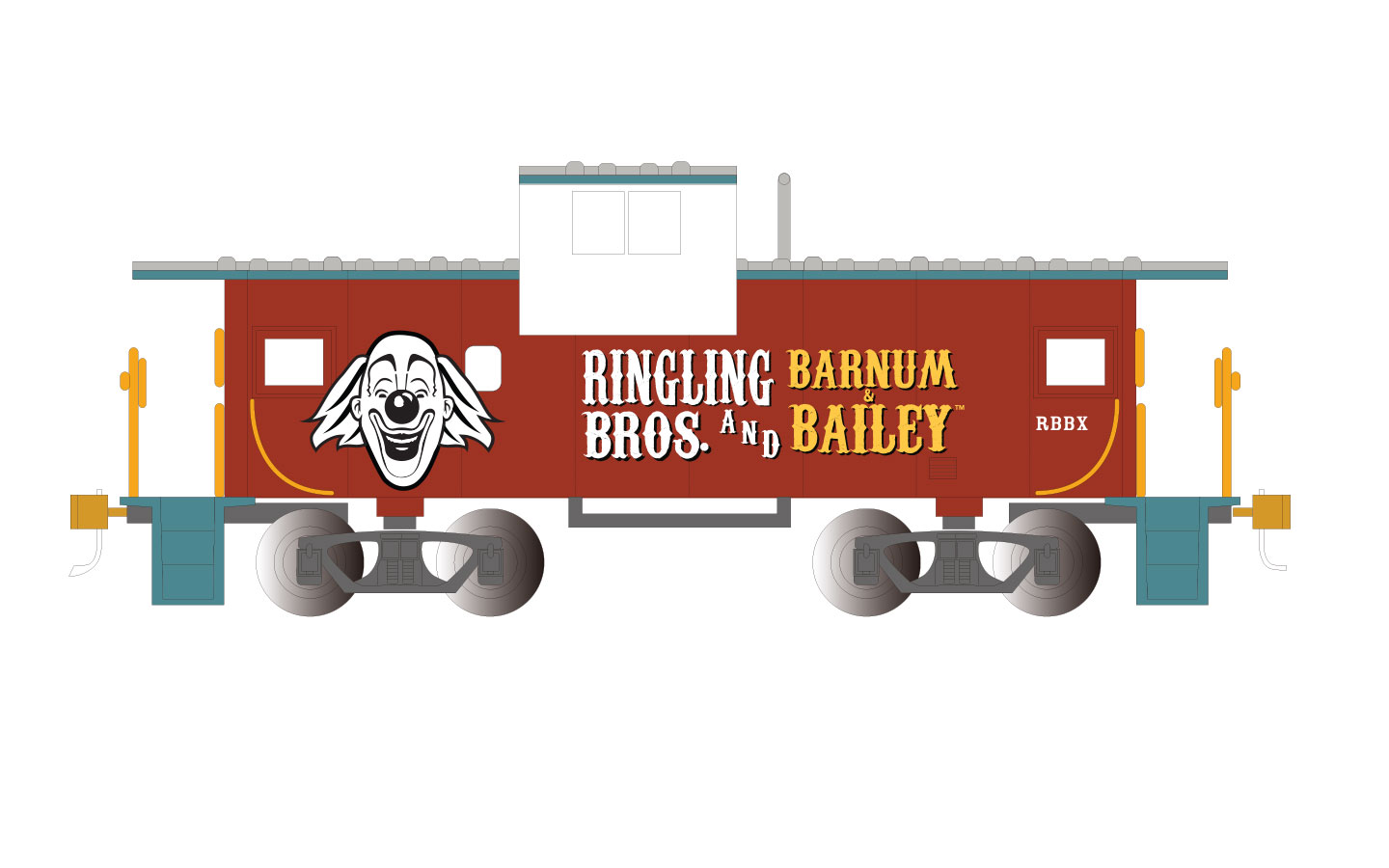Ringling Bros. & Barnum & Bailey Wide-Vision Caboose - Bachmann Trains ...