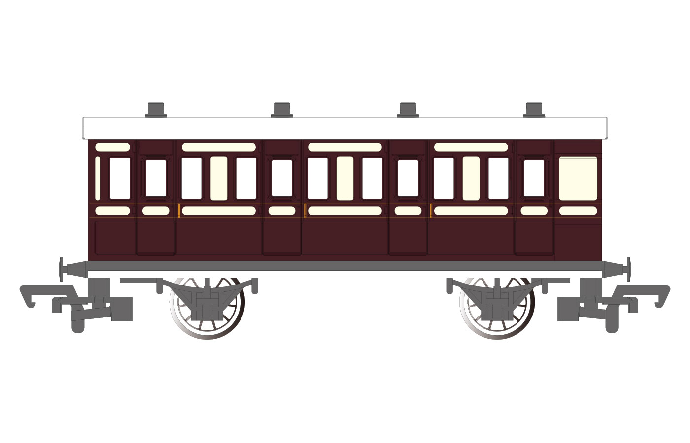 Toby's Museum Brake Coach - Thomas & Friends - Bachmann Trains 76033 ...