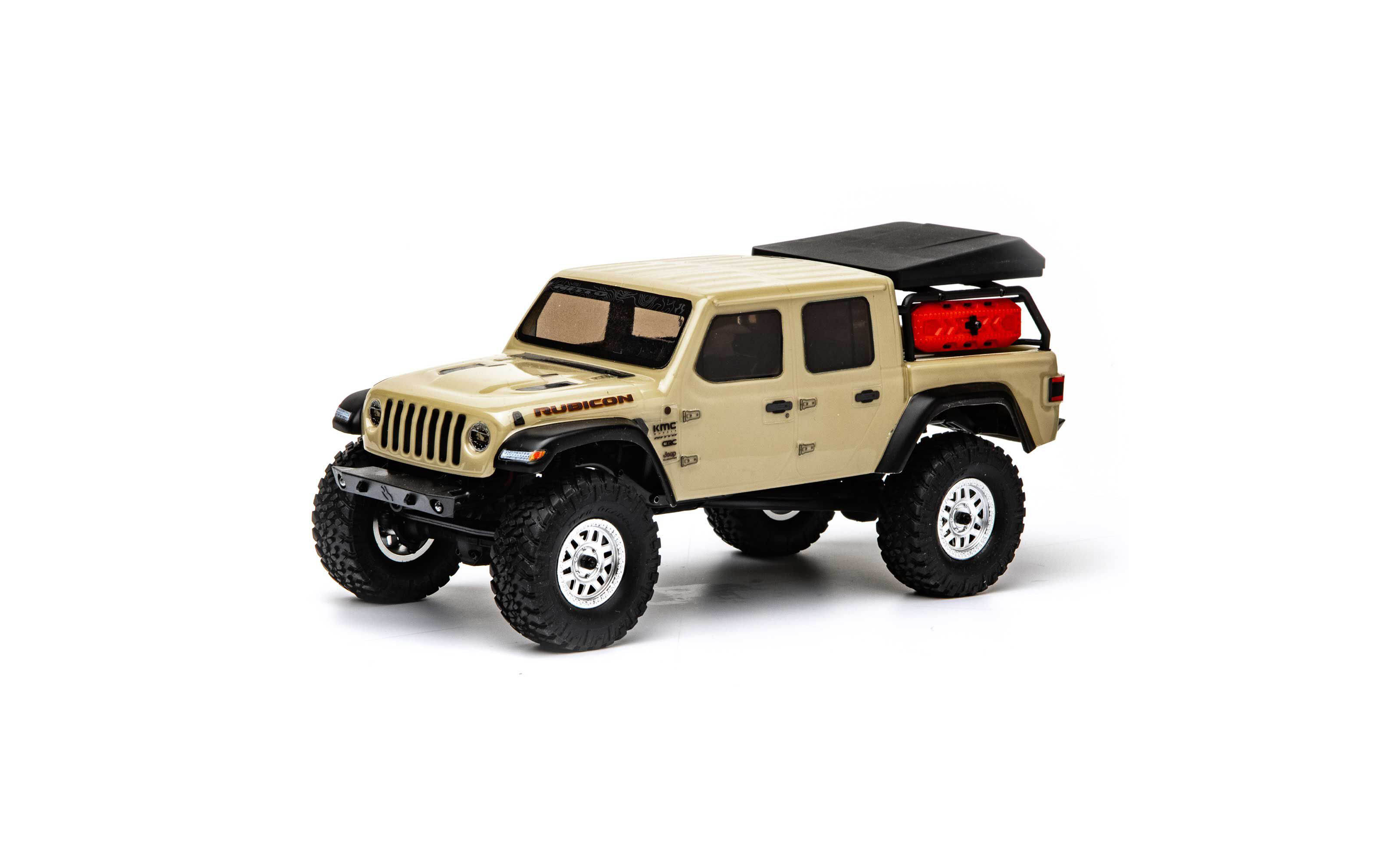 SCX24 Jeep JT Gladiator 4WD Rock Crawler Brushed RTR, Beige - Axial ...