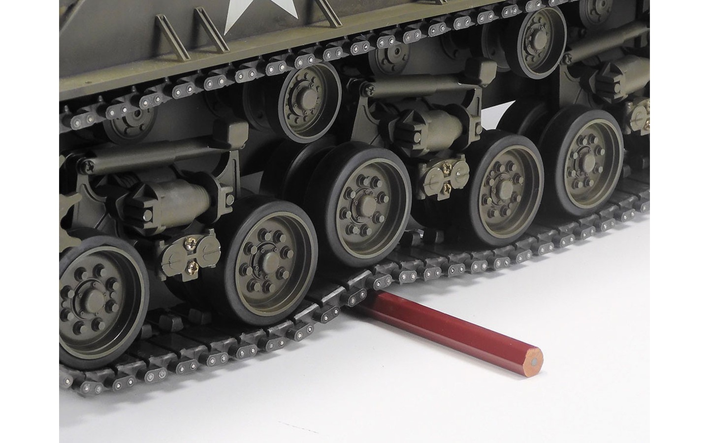 RC M4 Sherman 105Mm Howitzer Mechanical Steering System - Tamiya 56048 ...