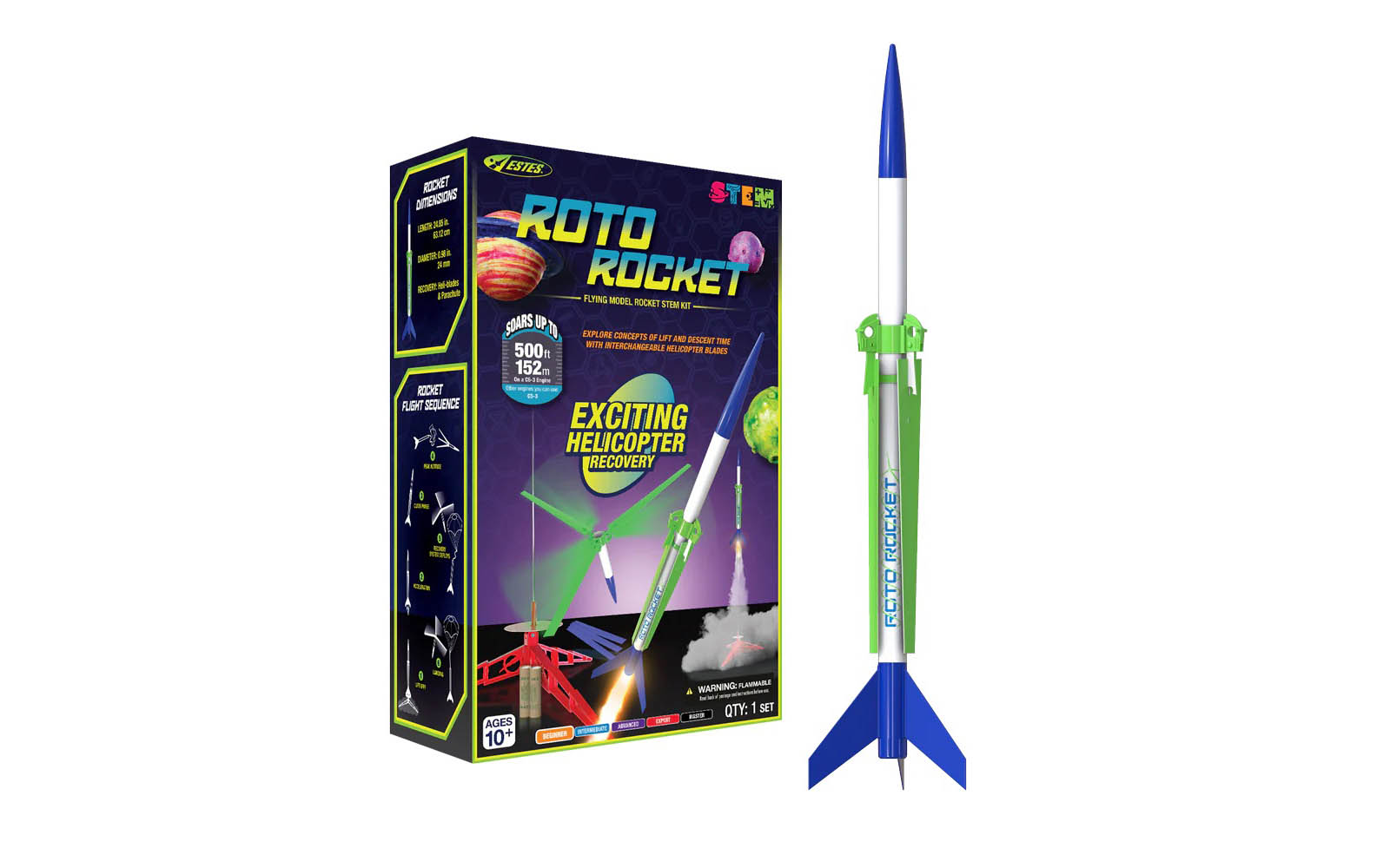 Roto Rocket STEM Kit - Estes 000648 | kingshobby.com