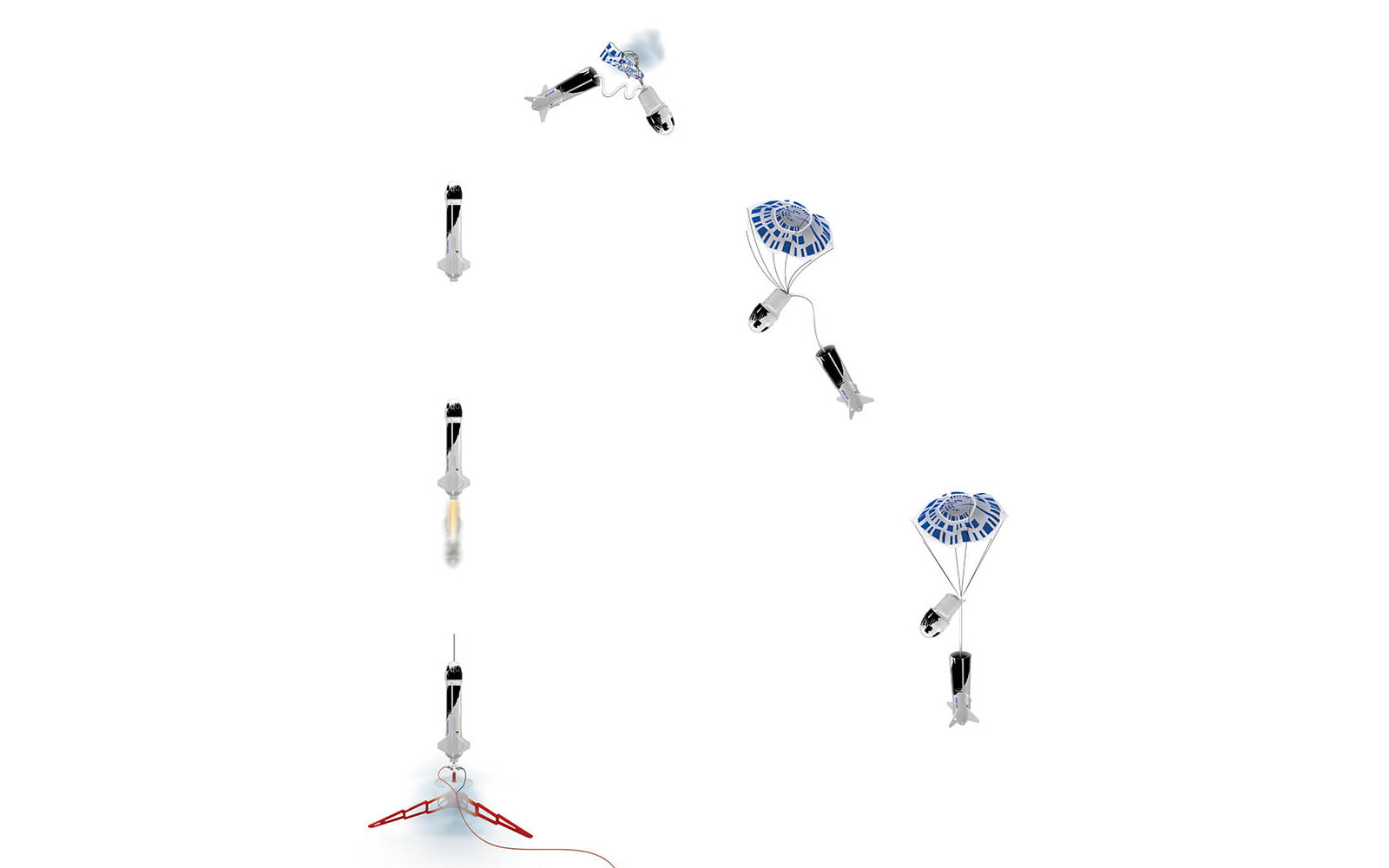 Blue Origin New Shepard (Builders Kit) - Estes 007315 | kingshobby.com