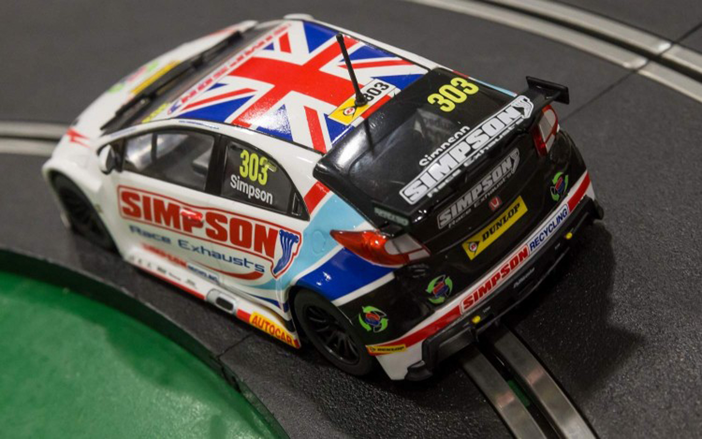 Honda Civic Type R NGTC - BTCC 2017 Matt Simpson - Scalextric C3915 ...
