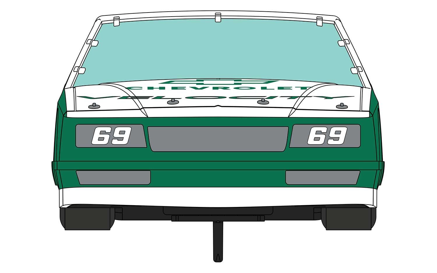 Chevrolet Monte Carlo 1986 No 69 - Green - Scalextric C3947 ...